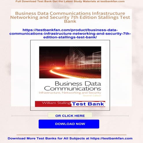 PDF Business Data Communications Infrastructure Networking and Security ...