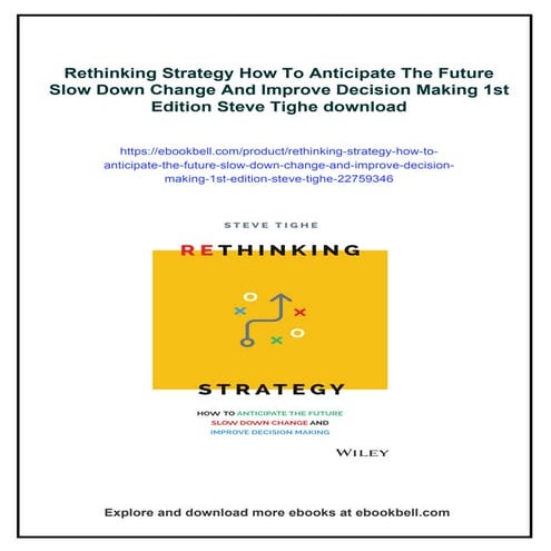 Rethinking Strategy How To Anticipate The Future Slow Down Change And ...