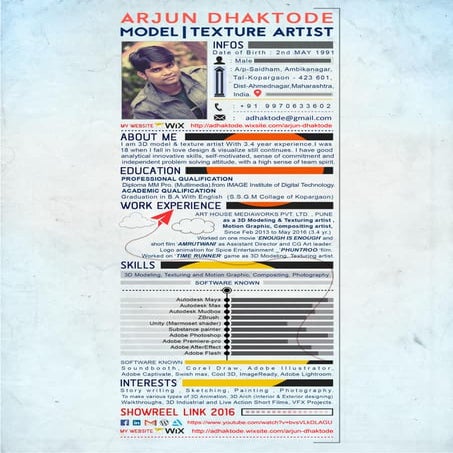 3D Resume_Arjun Dhaktode_For link | PDF