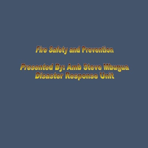 Fire Prevention Presentation-a | PPS