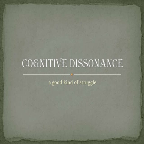 cognitive dissonance | PPT