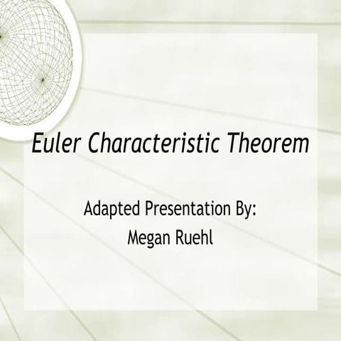 euler characteristic theorem | PPT