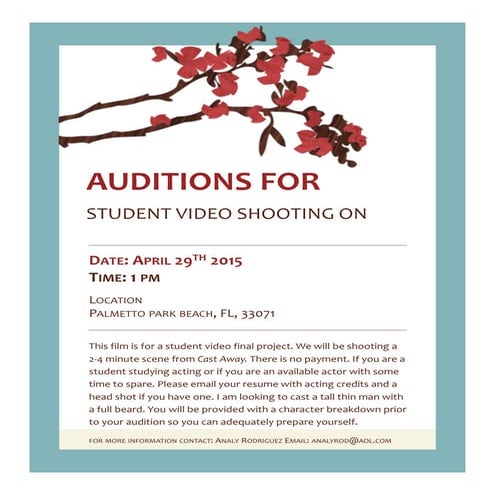 Casting Call | PPTX
