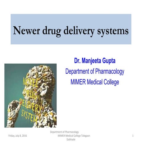 newer drug delivery systems | PPT