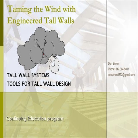 Taming The Wind with Engineered Tall Walls | PPT