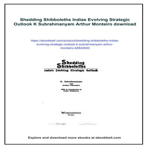 Shedding Shibboleths Indias Evolving Strategic Outlook K Subrahmanyam ...