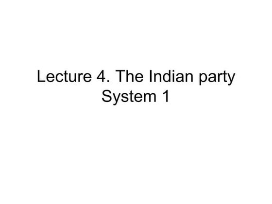Political Parties class 10 civics PPT | PPTX | Civic affairs | Politics