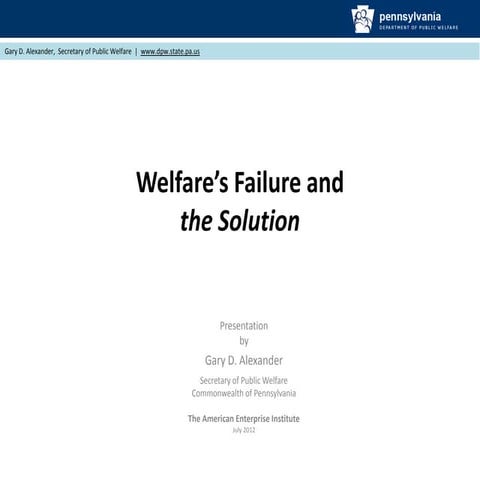 Welfare Failure | PPT