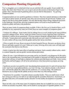 Companion Planting, Part I: Know Your Plant Families - the Dirt | PDF