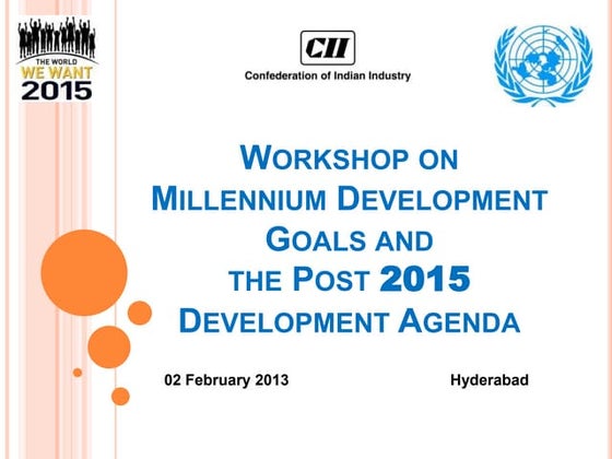 Millennium Development Goals & Sustainable Development Goals | PPT