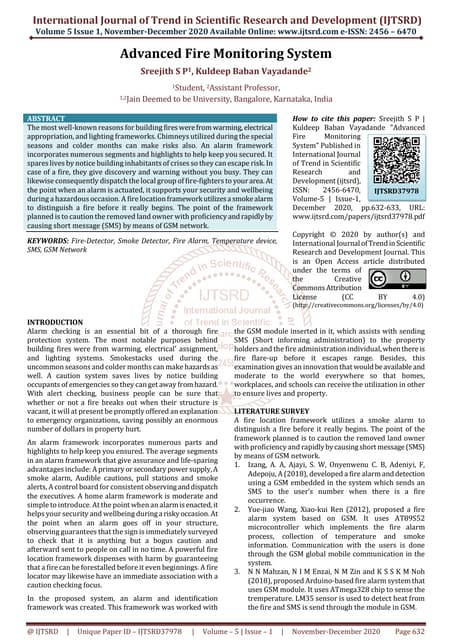 IoT Based Automatic Gas, Smoke and Fire Alert System | PDF