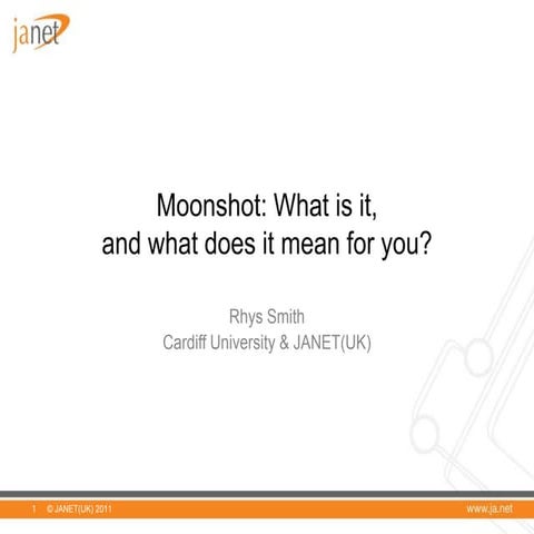 Moonshot - Rhys Smith | PPT