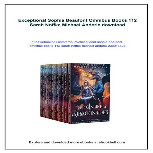 Exceptional Sophia Beaufont Omnibus Books 112 Sarah Noffke Michael Anderle | PDF