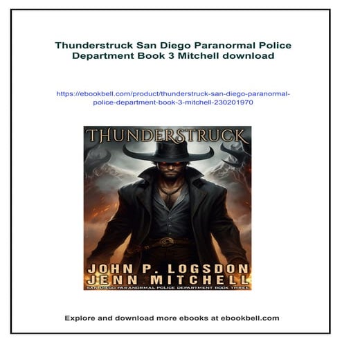 Thunderstruck San Diego Paranormal Police Department Book 3 Mitchell | PDF