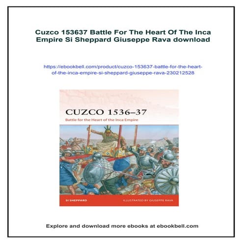 Cuzco 153637 Battle For The Heart Of The Inca Empire Si Sheppard ...