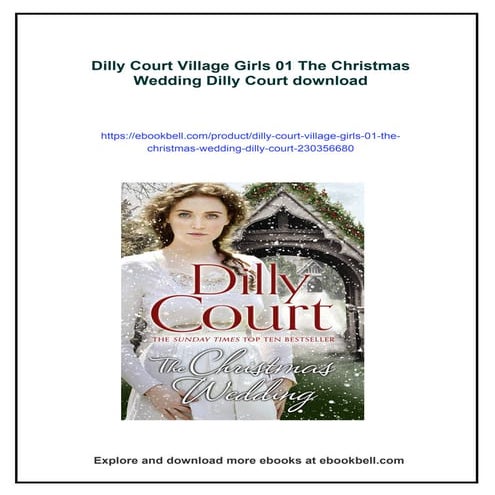 Dilly Court Village Girls 01 The Christmas Wedding Dilly Court | PDF