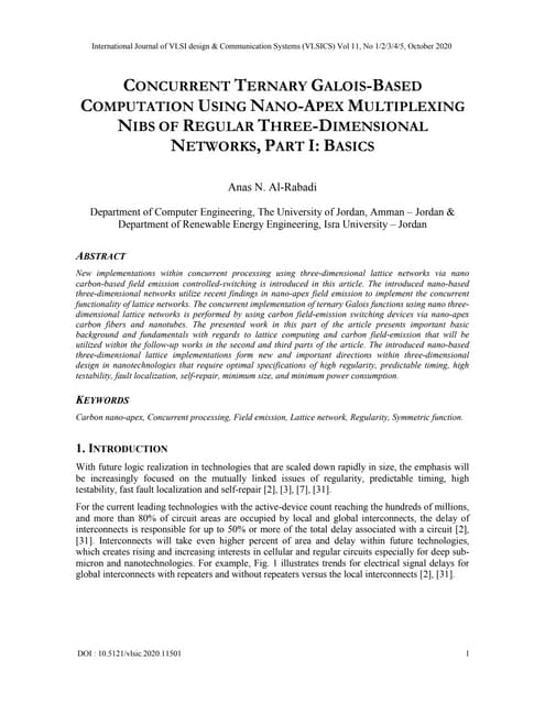 Concurrent Ternary Galois Based Computation Using Nano Apex Multiplexing Nibs Of Regular Three 9763