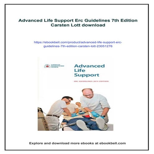 Advanced Life Support Erc Guidelines 7th Edition Carsten Lott | PDF