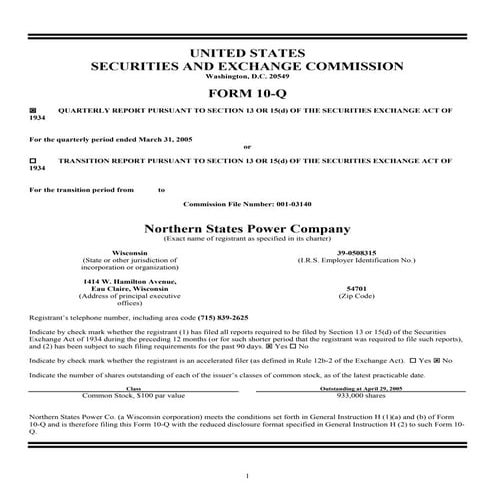 xcel energy NSP-WI_Q106_10Q | PDF