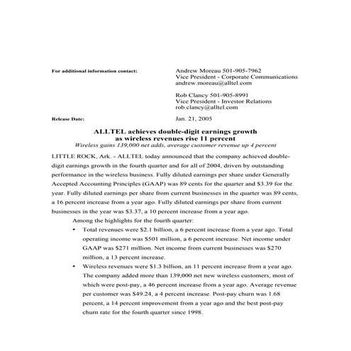 alltel 05 all telannual | PDF