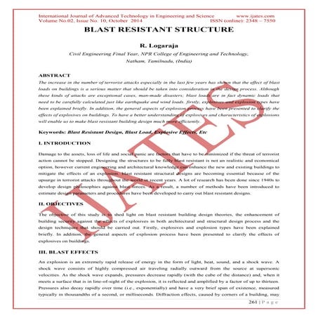 Blast resistant structure | PDF