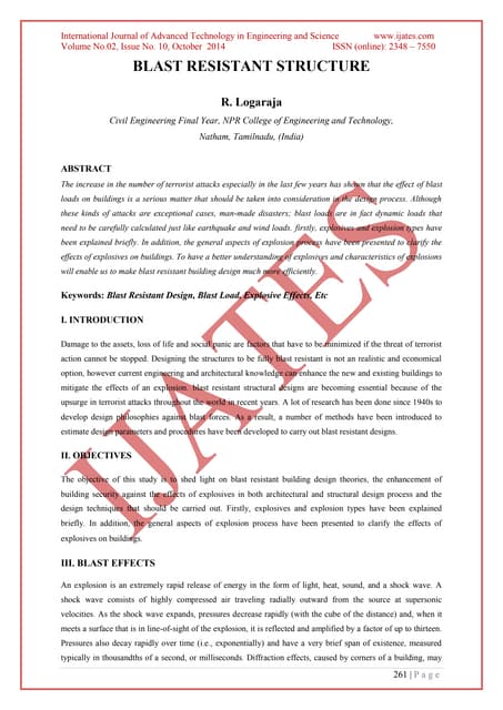 Blast Resistant Design | PPT