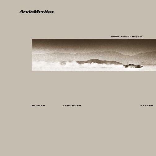 Arvinmeritor2000 Annual Report | PDF