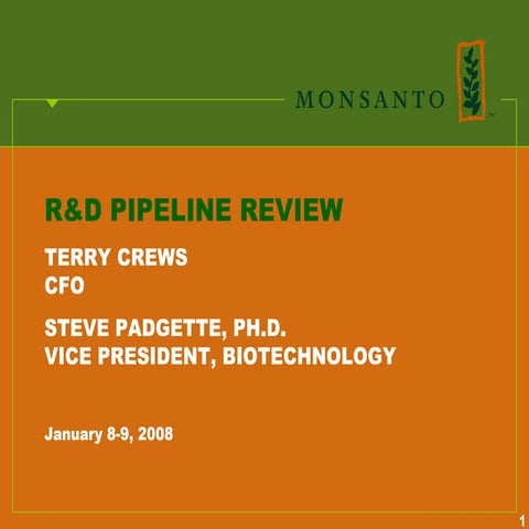 Monsanto company | PPTX