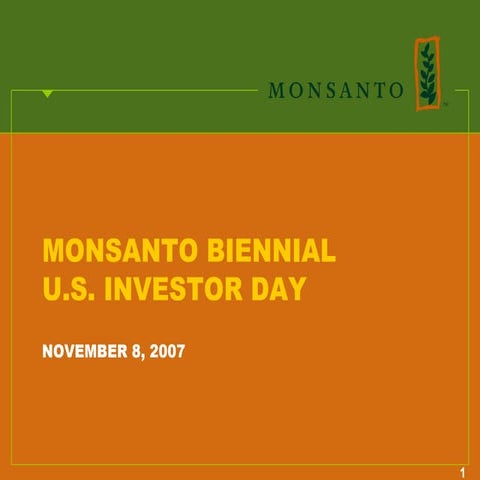monsanto 11-08-07-1_v2 | PPT