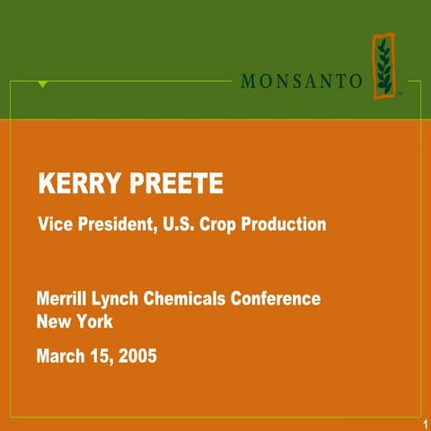 monsanto 03-15-05 | PPT