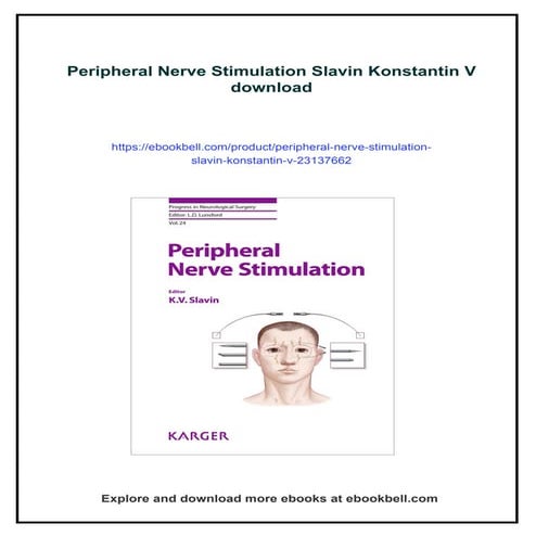 Peripheral Nerve Stimulation Slavin Konstantin V | PDF