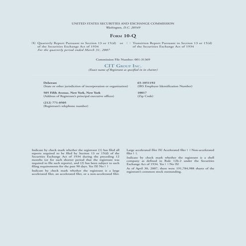 CIT_2007_Q1_10-Q | PDF