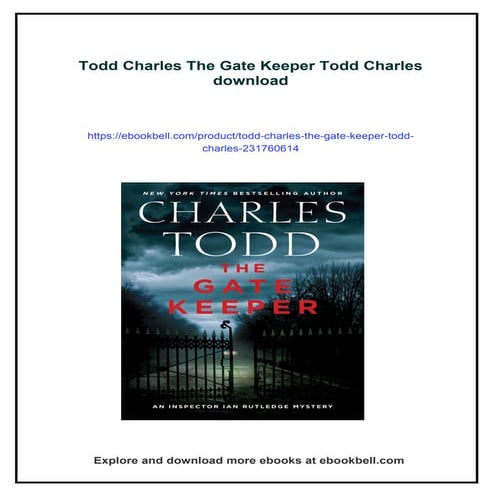 Todd Charles The Gate Keeper Todd Charles | PDF
