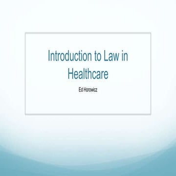 Introduction to Law | PPT