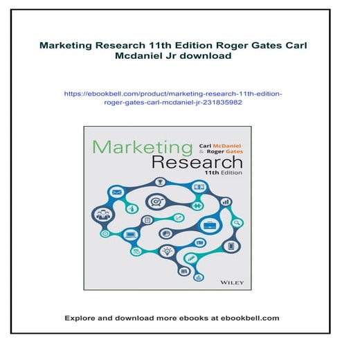 Marketing Research 11th Edition Roger Gates Carl Mcdaniel Jr | PDF