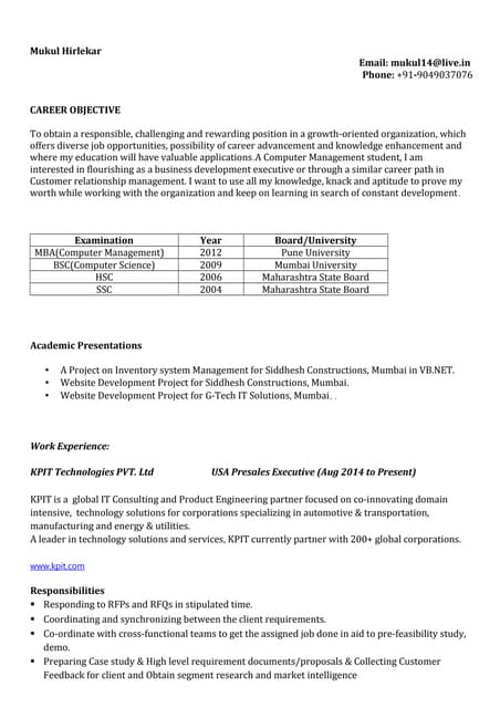 Aditya Wadhwani Resume | PDF