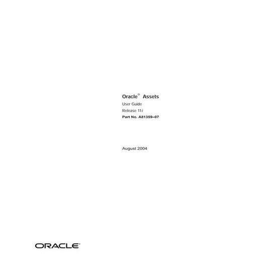 Oracle Document On Fixed Asset Implementation Document Pdf