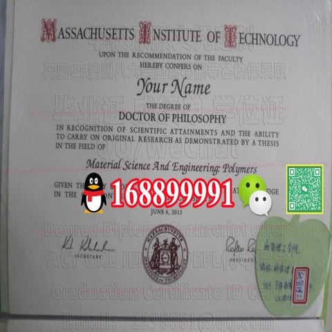 Massachusetts Institute of Technology degree offer diploma Transcript | PDF