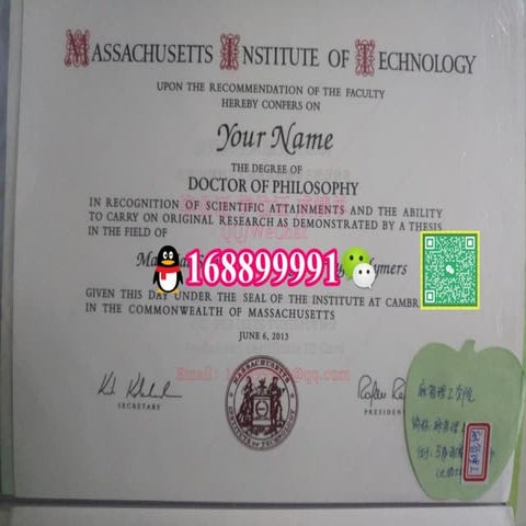 Massachusetts Institute of Technology degree offer diploma Transcript | PDF