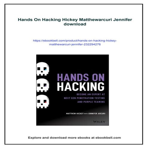 Hands On Hacking Hickey Matthewarcuri Jennifer | PDF