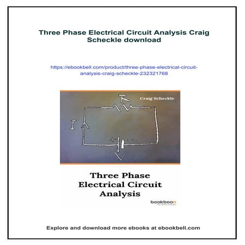 Three Phase Electrical Circuit Analysis Craig Scheckle | PDF