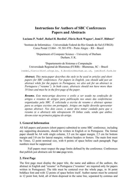 Ieee rules for paper presentation | PDF