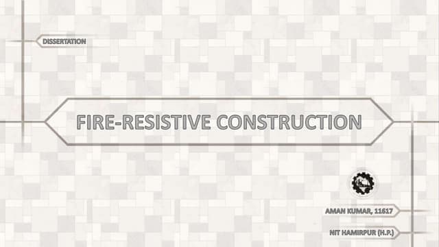 Building Construction and the Fire Service | PPTX