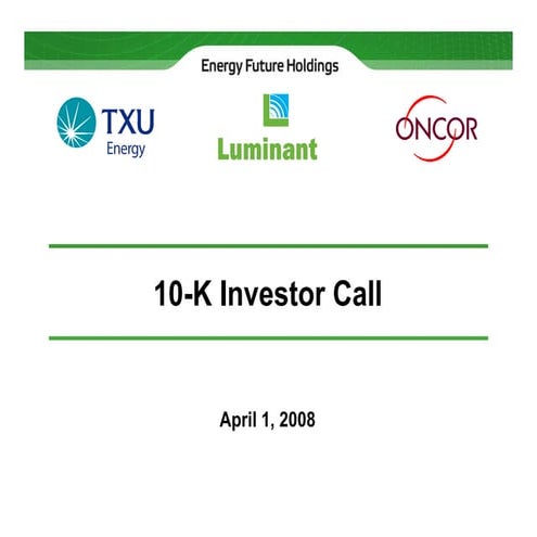 energy future holindings commitments | PDF