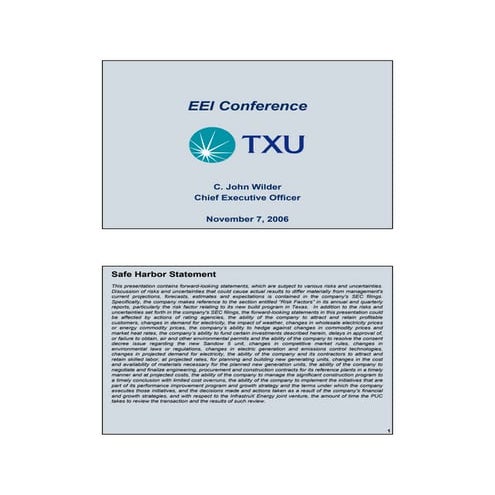 energy future holindings txu_110906 | PDF