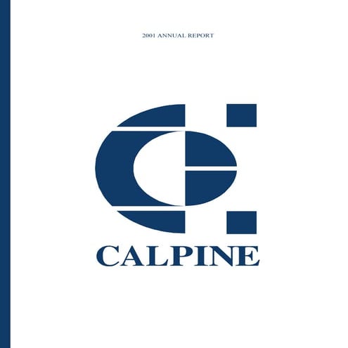 calpine 2001annualreport | PDF