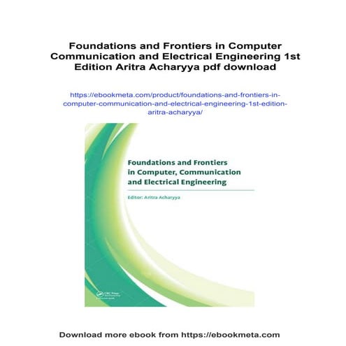 Foundations and Frontiers in Computer Communication and Electrical ...