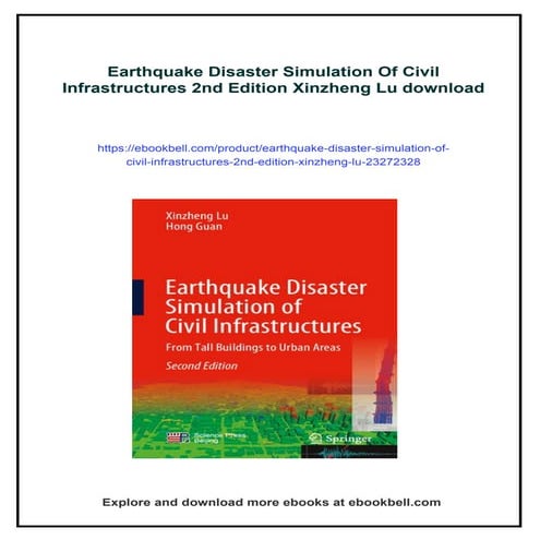 Earthquake Disaster Simulation Of Civil Infrastructures 2nd Edition ...