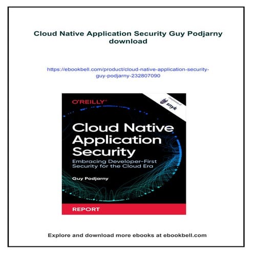 Cloud Native Application Security Guy Podjarny | PDF