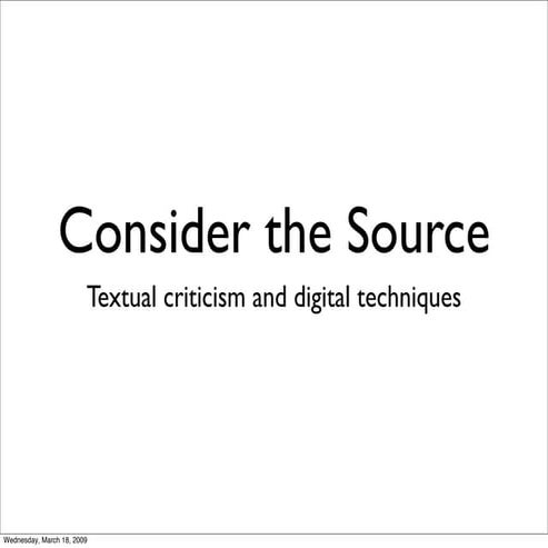 Consider the Source | ZIP